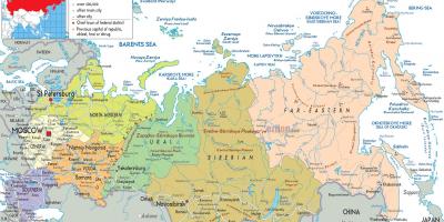 Rússia mapa - Mapas da Rússia (Europa de Leste - Europa)